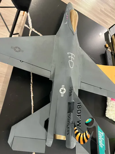 F-16 RC JET (50mm EDF) by FADY MakerWorld: Download Free 3D Models