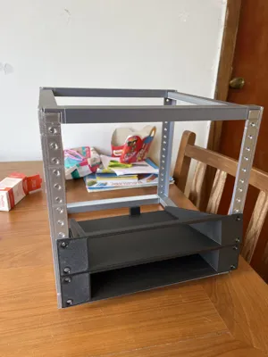 10-inch 5U Fully 3D-Printed Rack Cabinet Project by Szczybyrybobry ...
