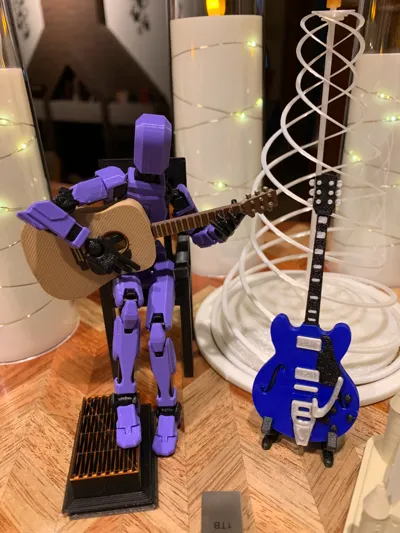 Guitar Stand (A1 mini compatible) Remixed by FreeQyMat - MakerWorld