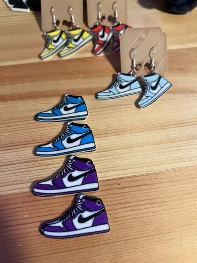 Nike Air Jordan Earrings by krazi201 - MakerWorld