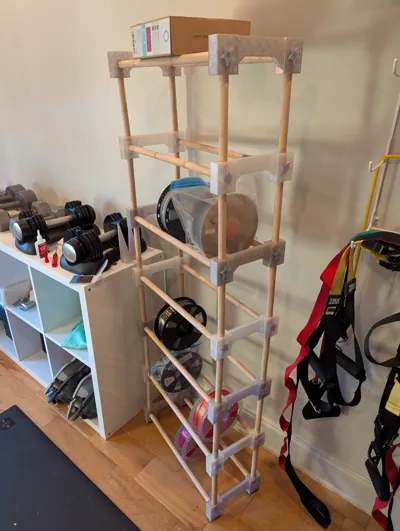 Modular Filament Spool Rack by mker73 - MakerWorld