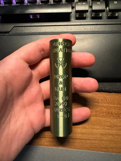 Cobalt 60 Source Cylinder DROP & RUN by 253Bigfoot - MakerWorld