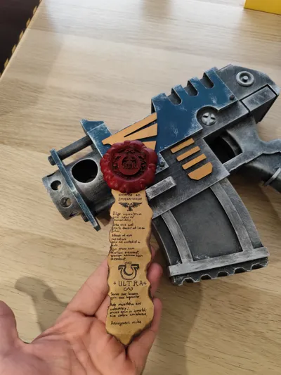 Bolt Pistol 40K by Sims Lab MakerWorld: Download Free 3D Models