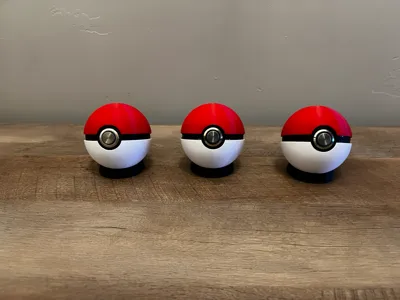 Pokeball LED Button by Torikami MakerWorld: Download Free 3D Models