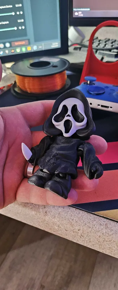 Mini Ghostface Flexi by Vunk Flexis MakerWorld: Download Free 3D Models