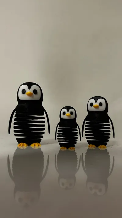 Springy Cute Penguins by ABZ Studio MakerWorld: Download Free 3D Models