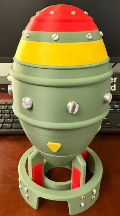Mini Nuke Bomb - Fallout-Inspired Container by DiddyKong3D MakerWorld ...