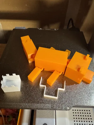 Minecraft fox articulated by Nismo3Dprint MakerWorld: Download Free 3D ...