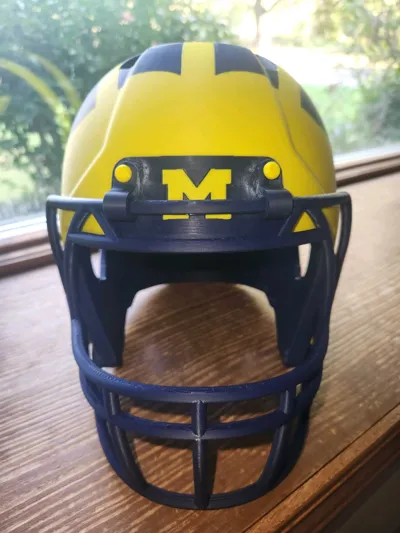 Michigan Wolverines Football Helmet - Free 3D Print Model - MakerWorld