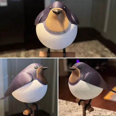 Swallow - Fluffy Birds by Alchemic Matter MakerWorld: Download Free 3D Models