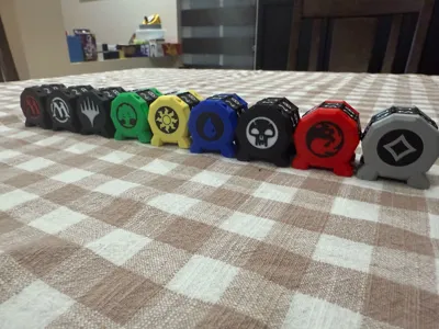 Life Counter's (MTG Mana Colors) - Free 3D Print Model - MakerWorld