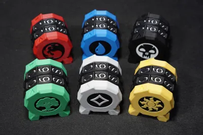 Life Counter's (MTG Mana Colors) - Free 3D Print Model - MakerWorld