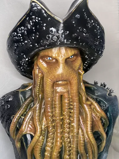 Davy Jones bust by FotisMint MakerWorld: Download Free 3D Models