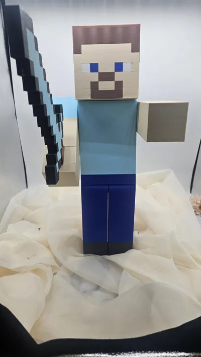 Large Minecraft Steve by Haix3D MakerWorld: Download Free 3D Models