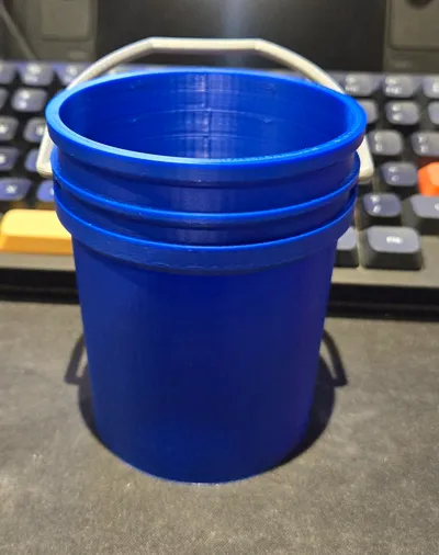 Mini 5 Gallon Bucket - Free 3D Print Model - MakerWorld