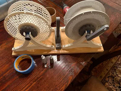 Filament Spool Winder (Yarn remix) - Free 3D Print Model - MakerWorld