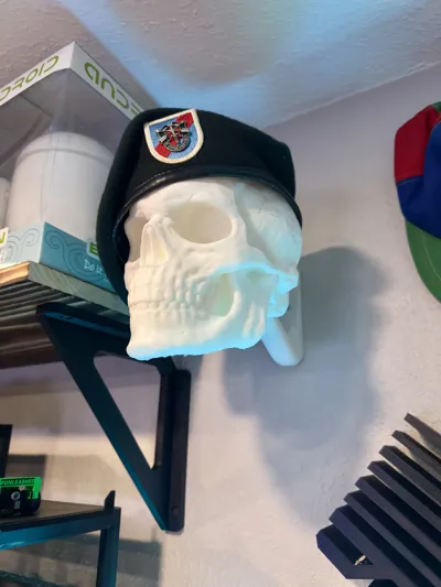 Skull Hat Stand by Three Delta Actual MakerWorld: Download Free 3D Models
