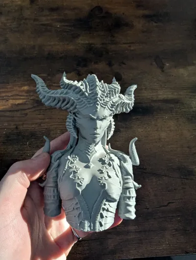 Lilith bust (Pre-Supported) by FotisMint MakerWorld: Download Free 3D Models