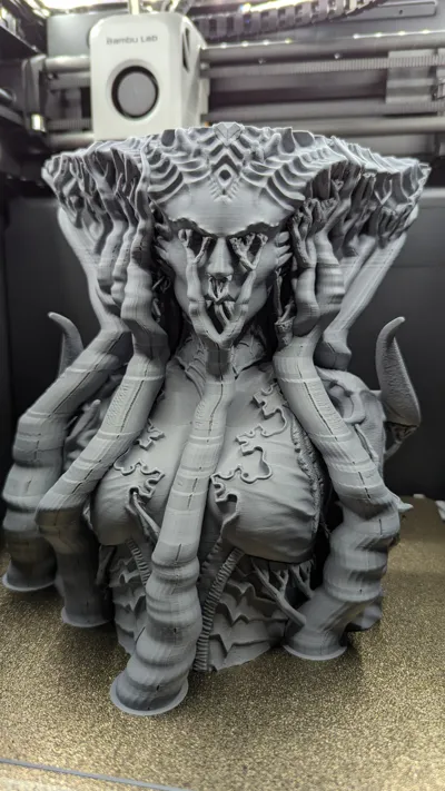 Lilith bust (Pre-Supported) by FotisMint MakerWorld: Download Free 3D Models