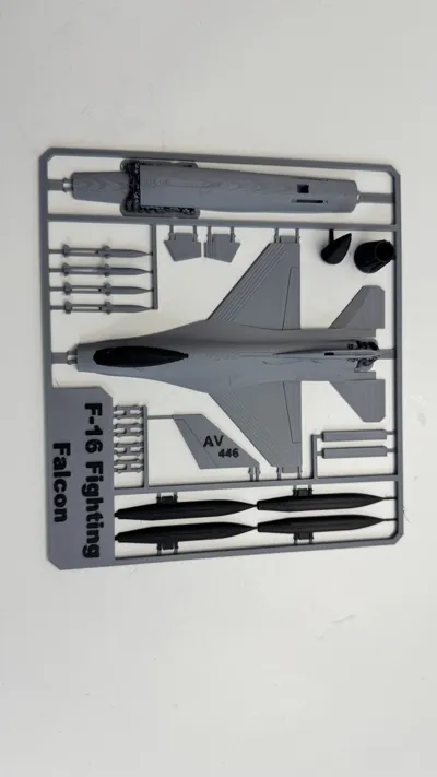 F-16 Kit Card Display Stand by DjangoCashflow MakerWorld: Download Free ...