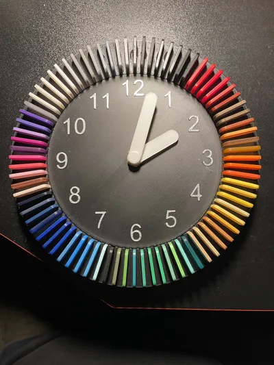 Filament Swatch - Wall Clock by Lukas MakerWorld: Download Free 3D Models