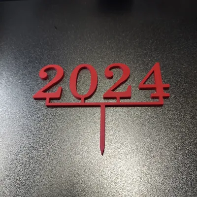 2024 Cake Topper by Napo_Stam - MakerWorld