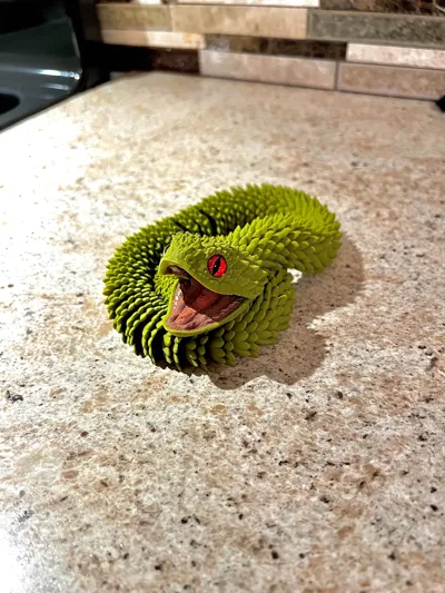 Year of the Snake Viral Hit—Articulated Rainbow Snake, Viper, and White ...