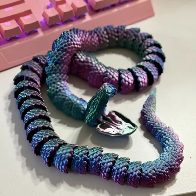 Flexi Snake with Movable Jaw by Lolecki MakerWorld: Download Free 3D Models
