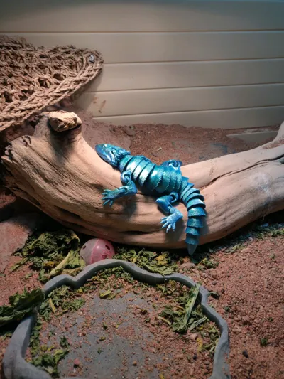 Flexi Bearded Dragon - Free 3D Print Model - MakerWorld