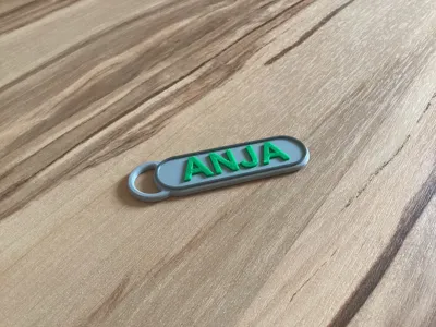 Name-Tag Keychain by mr3dproject MakerWorld: Download Free 3D Models