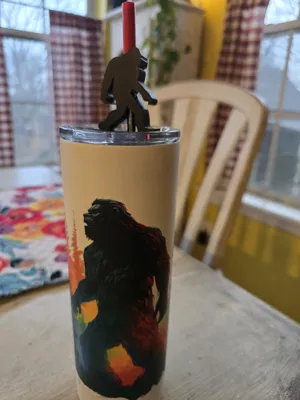 Big Foot straw Topper - Free 3D Print Model - MakerWorld