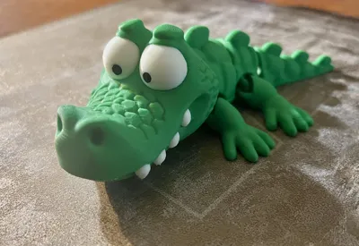 Wally the Crocodile - articulated by 3DMDesign - MakerWorld