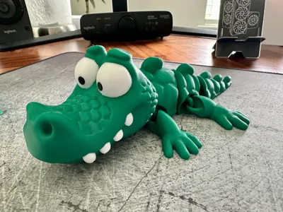 Wally the Crocodile - articulated by 3DMDesign MakerWorld: Download ...