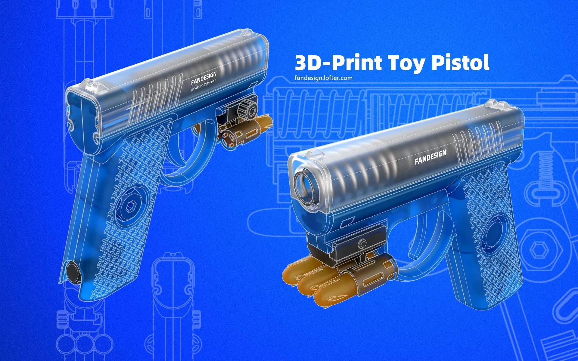 Toy Pistol - Free 3D Print Model - MakerWorld