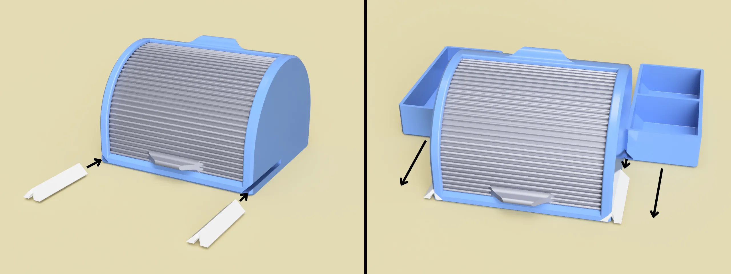 Roll Top Storage by JamesThePrinter MakerWorld: Download Free 3D Models