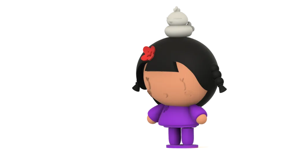 Ching with Won from the Pucca anime cartoon show MMU by Jangyy - MakerWorld