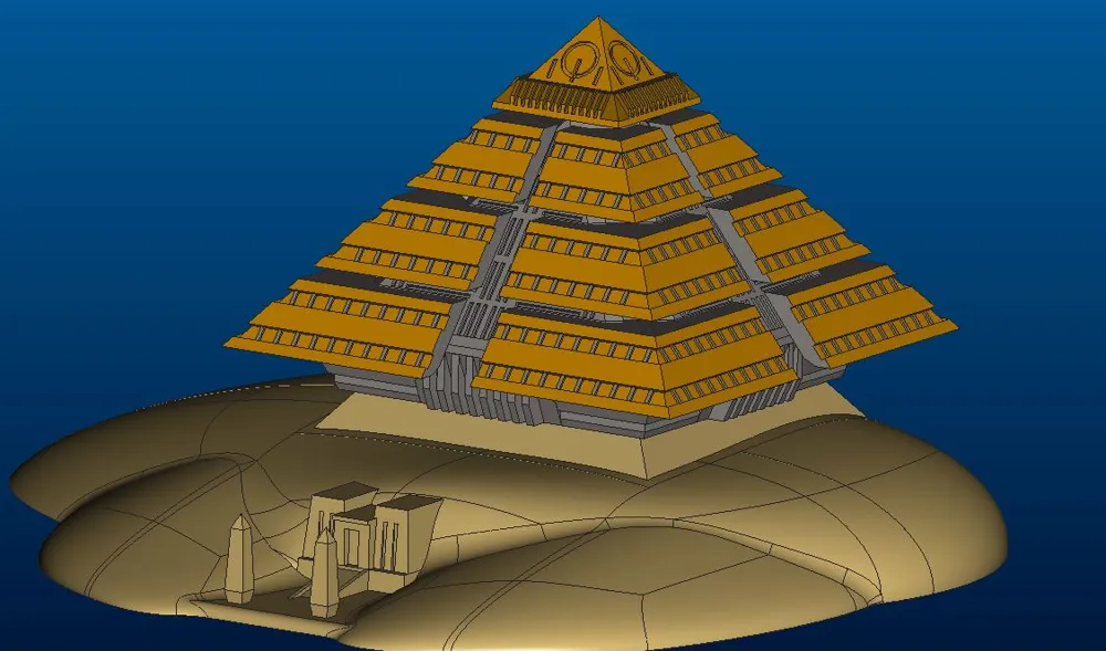 Pyramid Ship from the Star Gate by martin.taichl - MakerWorld