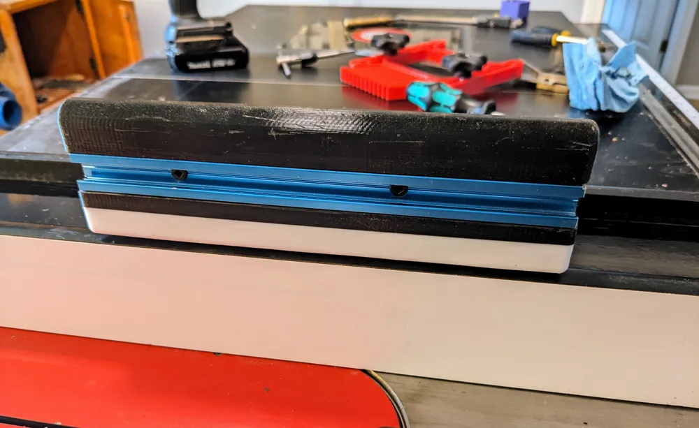 Fence-mount t-track for sawstop t-glide table saw (1/4" hole) by shoooo ...