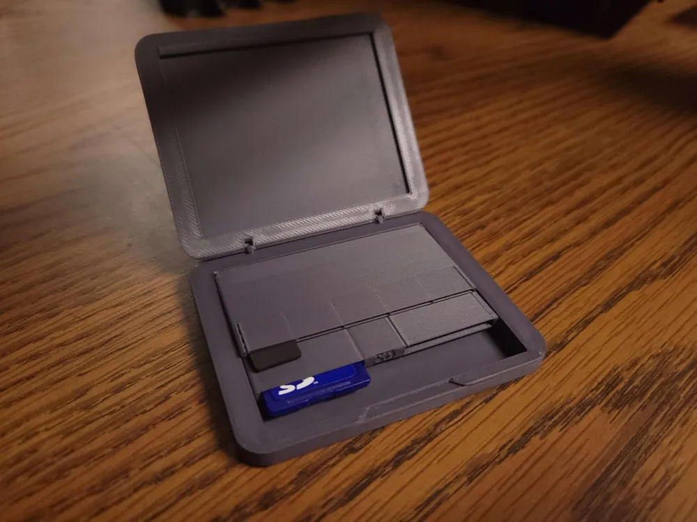 Modular and Discrete SD/MicroSD card Case. by CharlesMcgee - MakerWorld