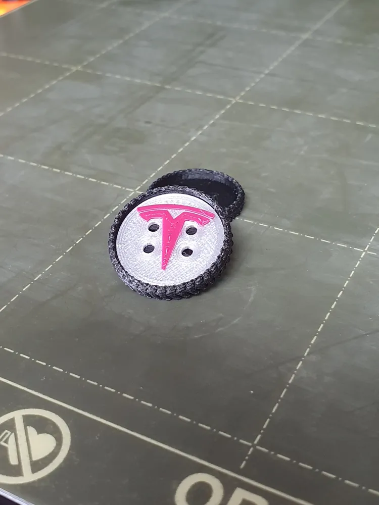 Tesla Tire Button by WF3Dprinting - MakerWorld