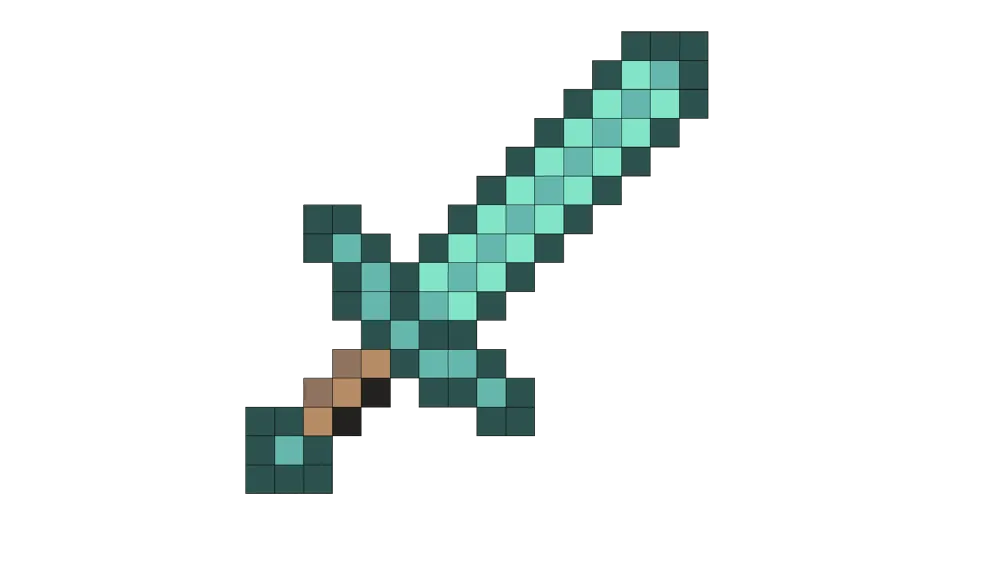 Minecraft Diamond Sword by WF3Dprinting - MakerWorld