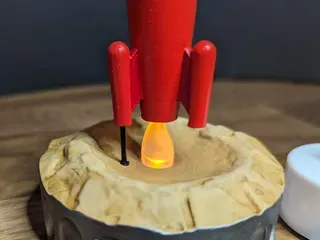 Blast Off! The electric tea light rocket Shared by kaschba - MakerWorld