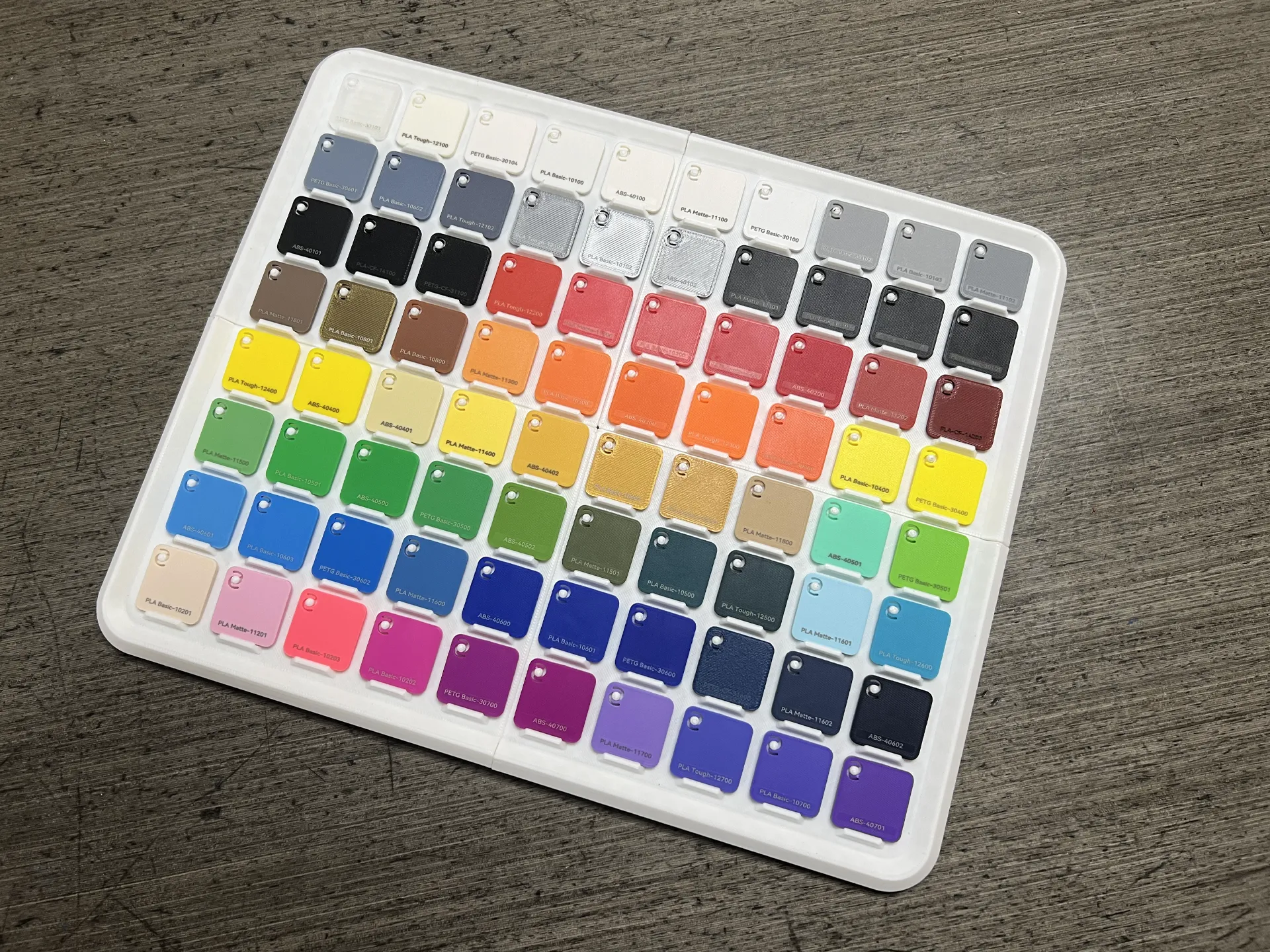 Bambu Filament Swatches Frame by wuguigui MakerWorld: Download Free 3D ...