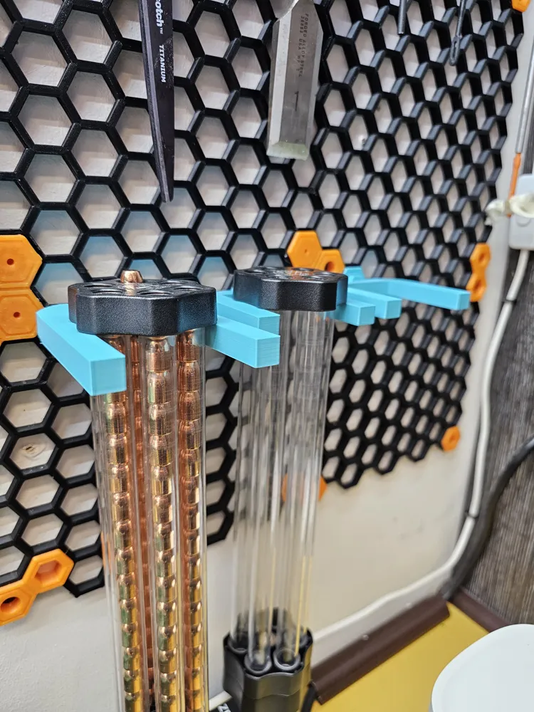 Honeycomb Wall (HSW) holder for DAA Mini Mr. Bulletfeeder tubes by chuckr - MakerWorld
