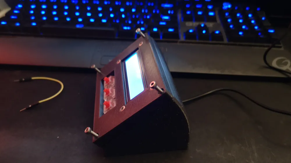 Media Panel with LCD Display and printable Keycaps by germandarknes ...