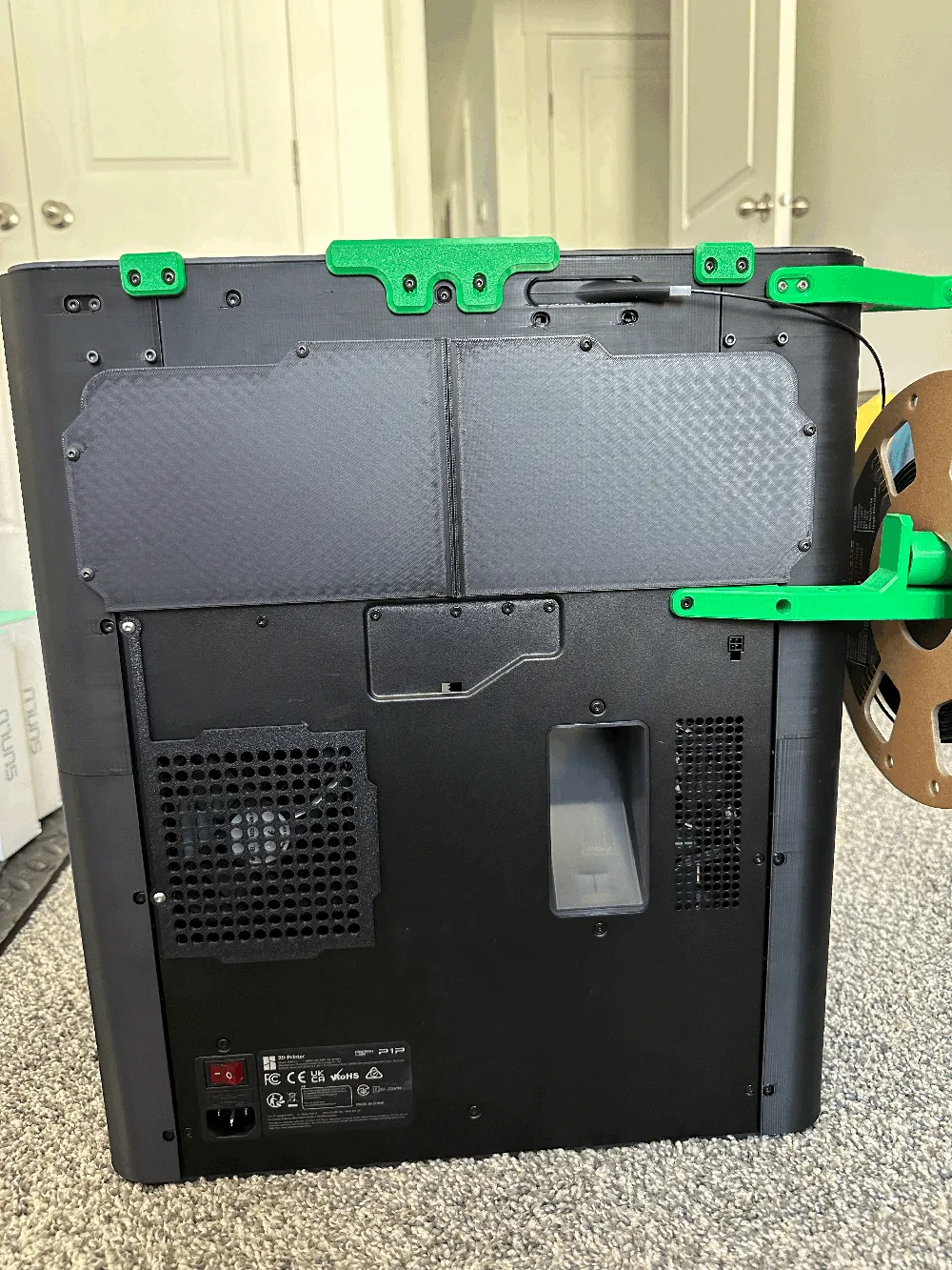 Chamber Fan Cover with tabs Remixed by beastlyblake25 - MakerWorld