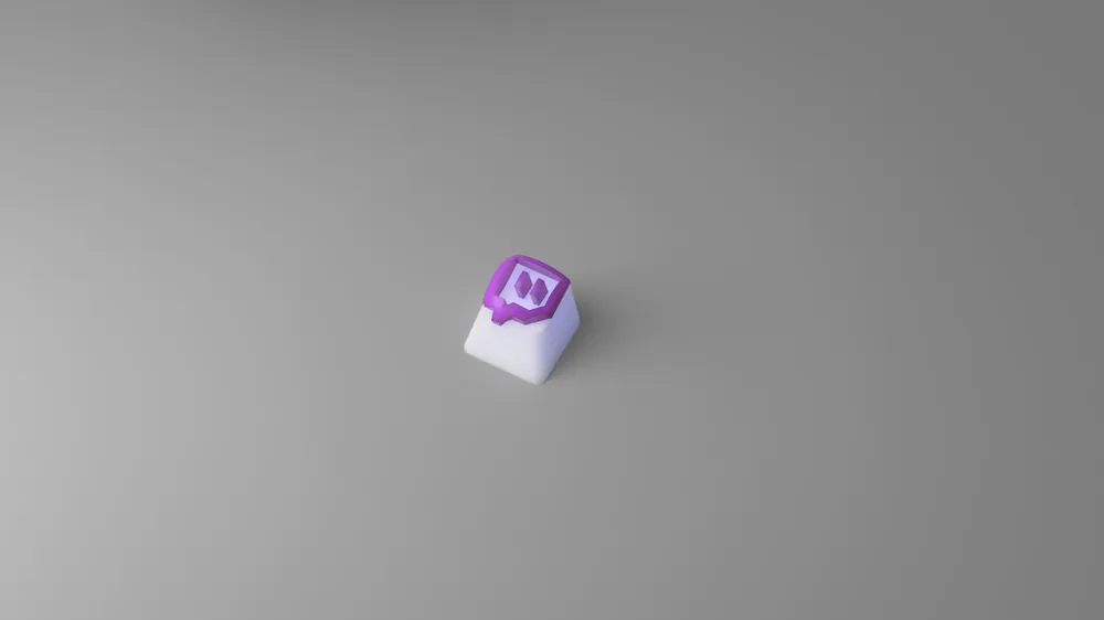 Twitch Logo Cherry MX Keycap by Ryxxi_makes - MakerWorld