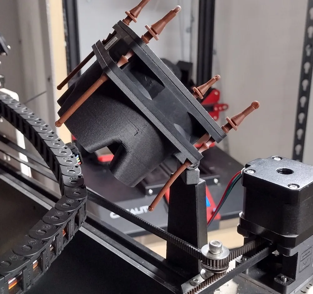 80mm fan NH-AAS shroud with tilt and rotate bracket by bounetphoto ...