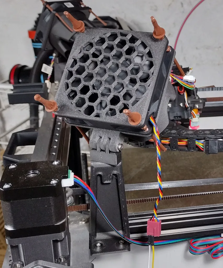 80mm fan NH-AAS shroud with tilt and rotate bracket by bounetphoto ...