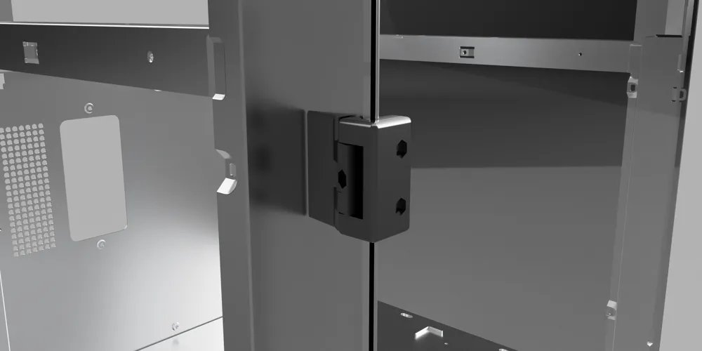 P1P Door Hinge+Handle for cheap DIY Enclosure by f4bi - MakerWorld